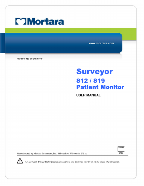 Surveyor S12 and S19 Patient Monitor User Manual V3.1.0 July 2017 PDF ...