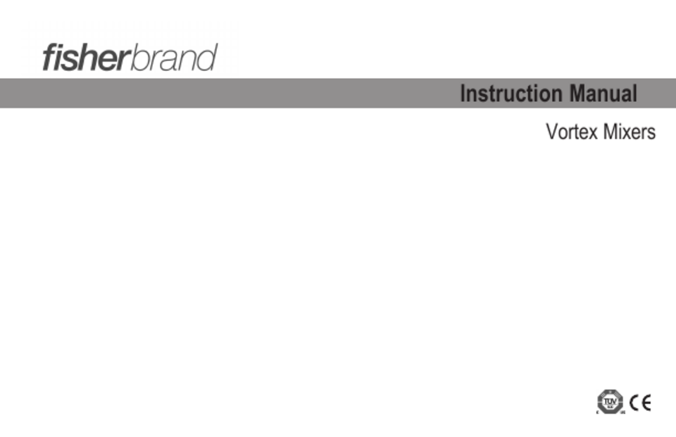 Digital Vortex Mixer Instruction Manual Rev5 Nov 2019 PDF download