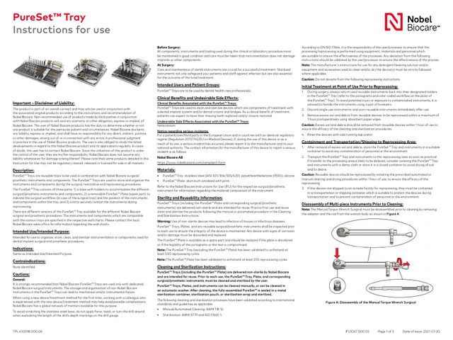 PureSet Tray Instructions for Use PDF download