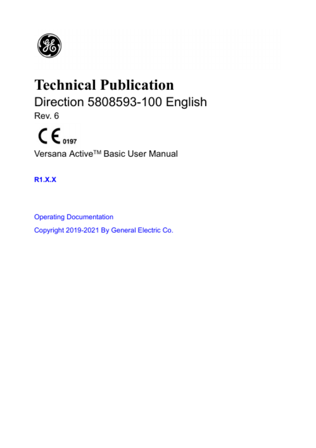 Versana Active Basic User Manual Rev 6 PDF download