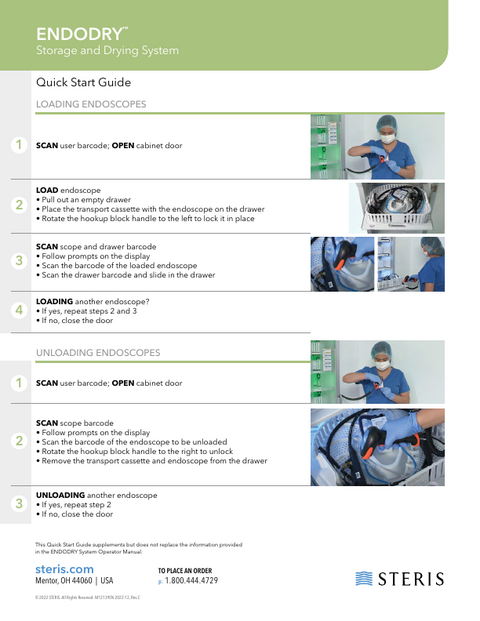 ENDODRY Quick Start Guide Rev c PDF download