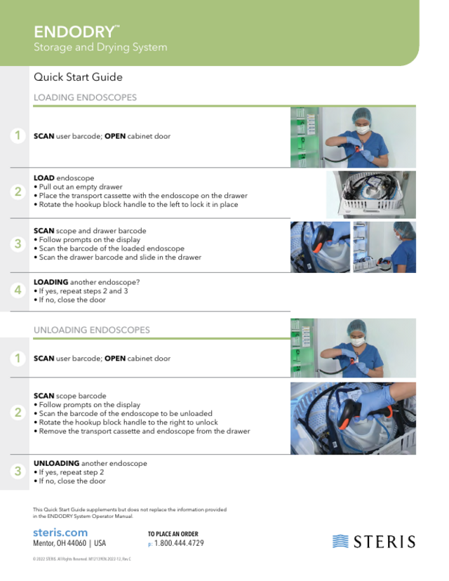 ENDODRY Quick Start Guide Rev c PDF download