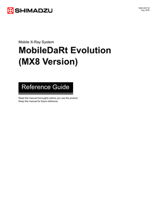 MobileDaRt Evolution (MX8 Version) Reference Manual PDF download