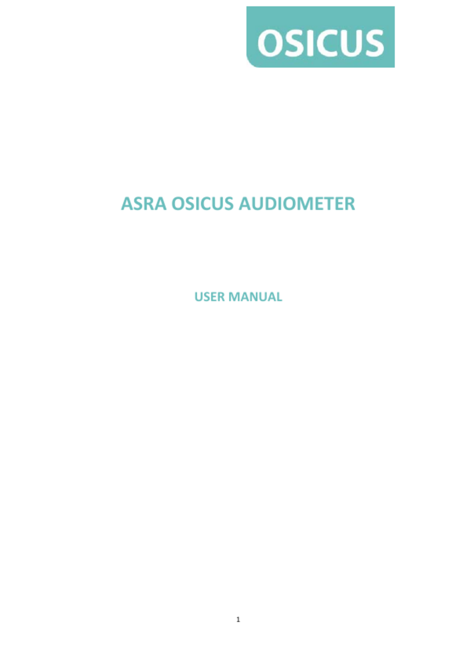 ASRA OSICUS User Manual VI March 2010 PDF download