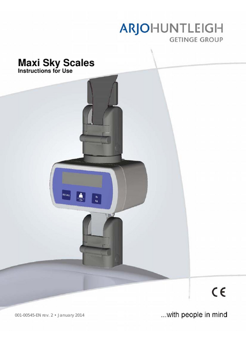 ARJOHUNTLEIGH Maxi Sky Scales Instructions for Use rev 2 Jan 2014 PDF ...