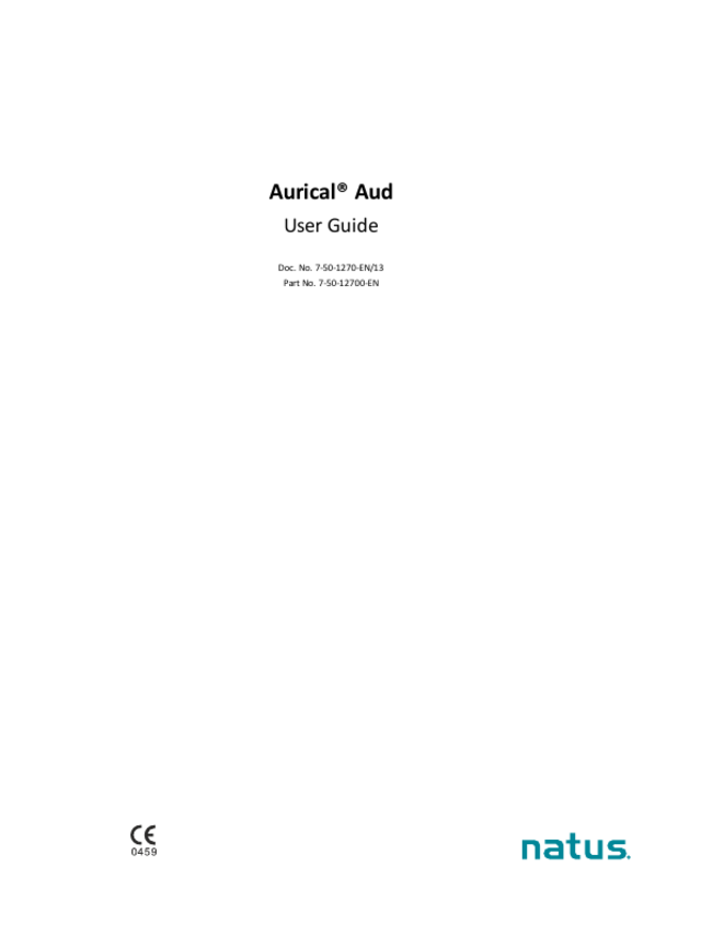 Aurical Aud User Guide April 2021 PDF download