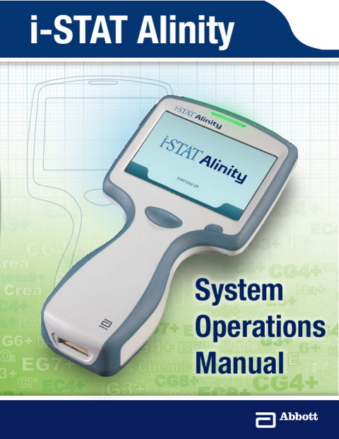 i-STAT Alinity System Operations Manual Ver 16 Rev L Nov 2019 PDF download