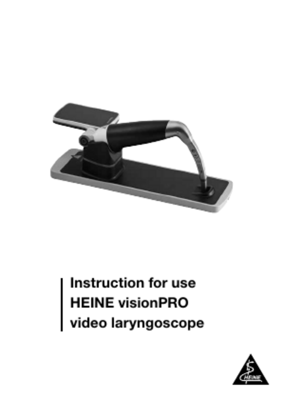 HEINE visionPRO Video Lyrangoscope Instructions for Use PDF download