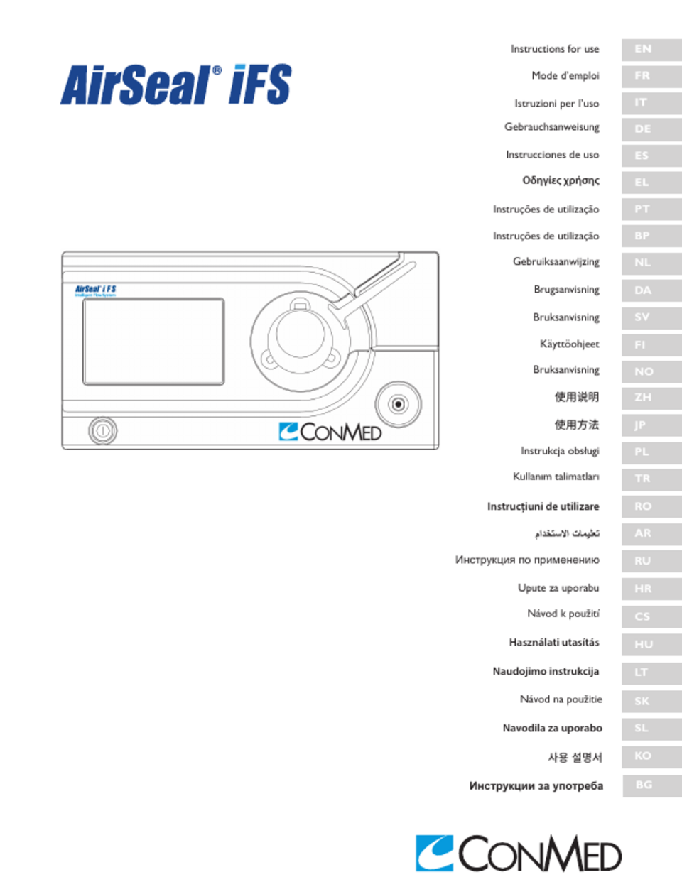 AirSeal i.F.S Instructions for Use Rev C PDF download