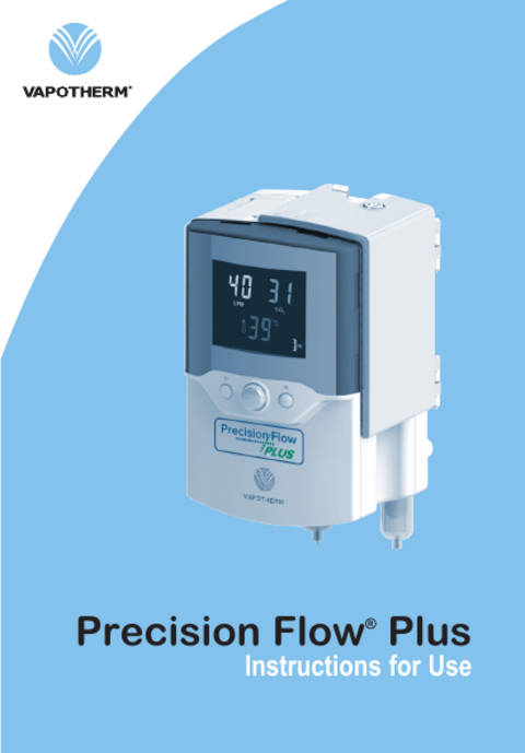 Precision Flow Plus Instructions for Use Rev C PDF download
