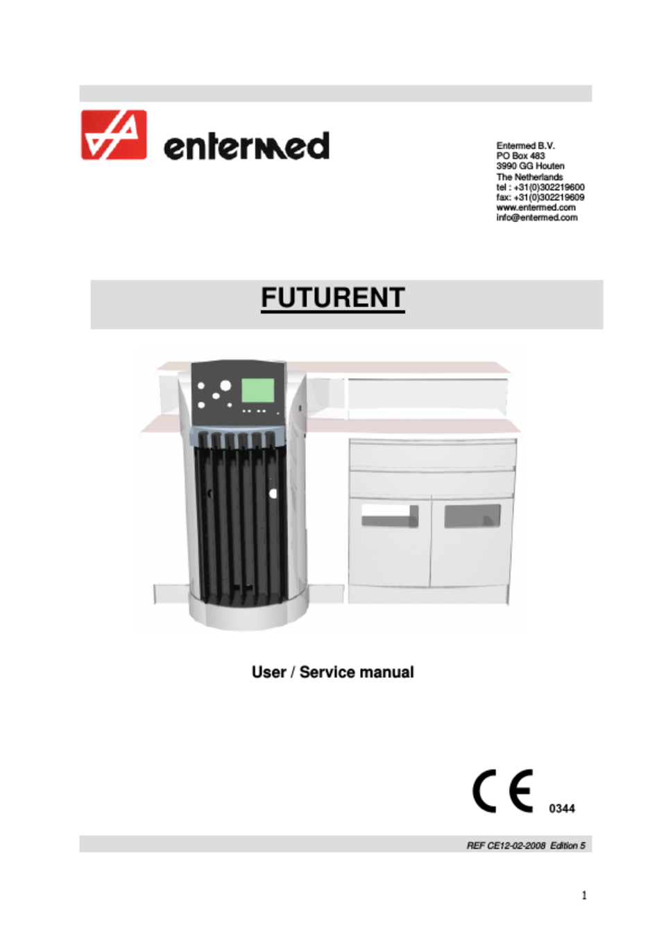 FUTURENT User - Service Manual Edition 5 Feb 2008 PDF download