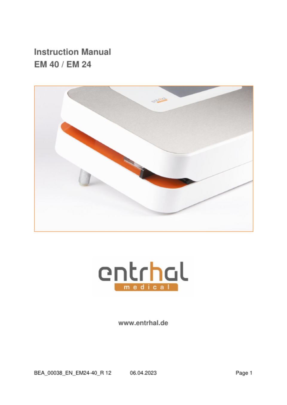 EM 40 / EM 24 Instruction Manual PDF download