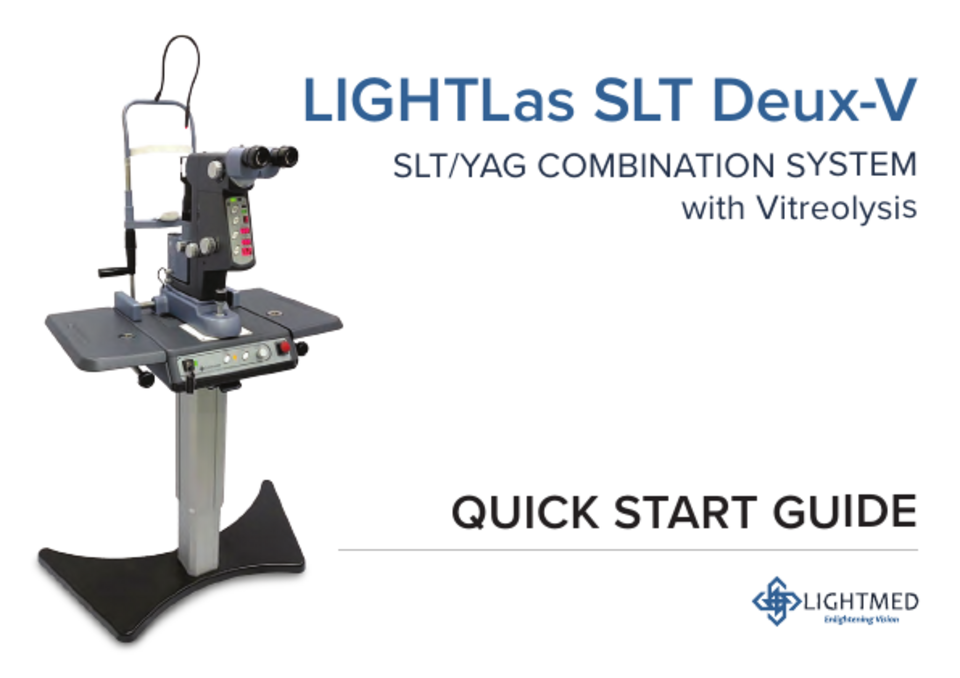LIGHTLas SLT Deux-V Quick Start Guide PDF download