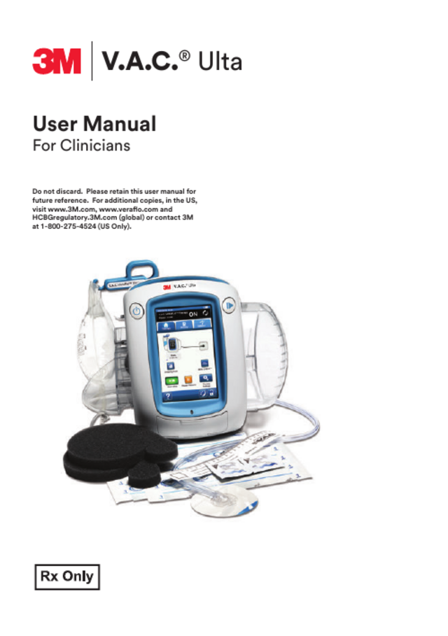 V.A.C Ultra User Manual for Clinicians Rev B PDF download