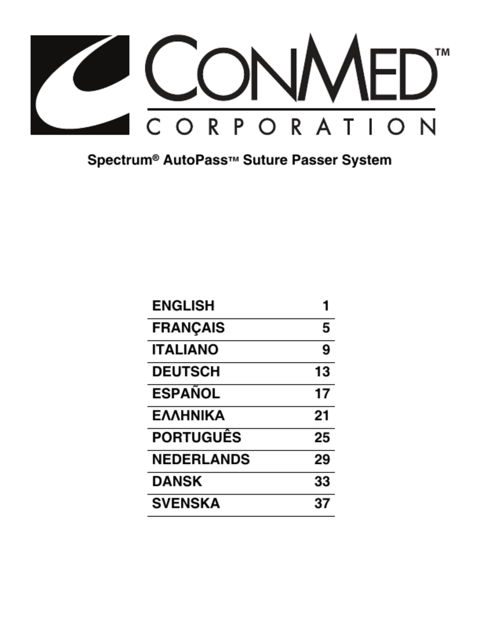 Spectrum AutoPass Suture Passer Instructions for Use PDF download