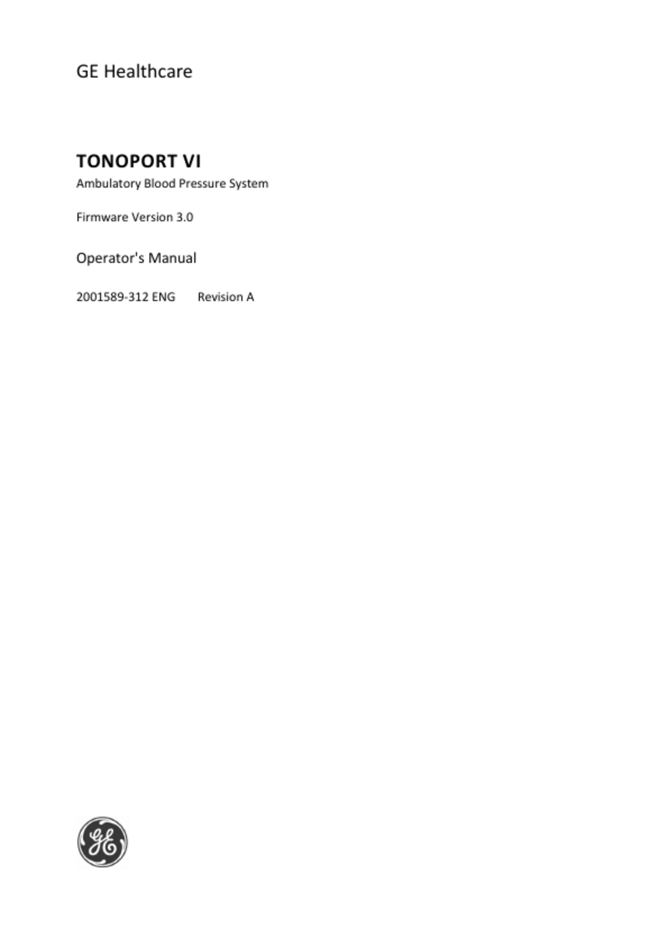 TONOPORT VI Operators Manual Rev C PDF download