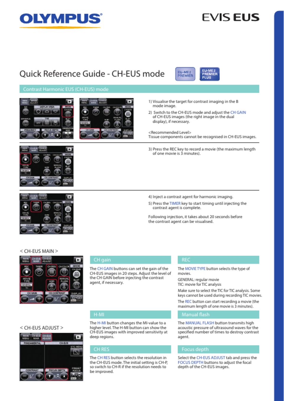 CH-EUS-ME2 Quick Reference Guide Ver 1.0 Nov 2019 PDF download