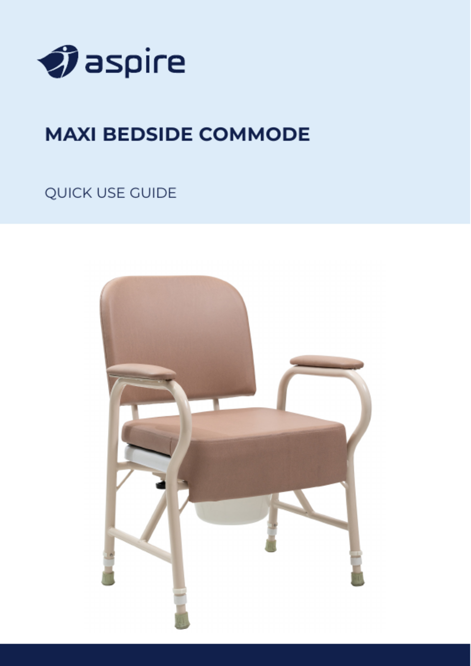 MAXI BEDSIDE COMMODE Quick Use Guide PDF download