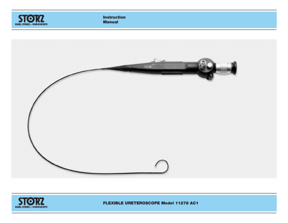 FLEXIBLE URETEROSCOPE Instruction Manual PDF download