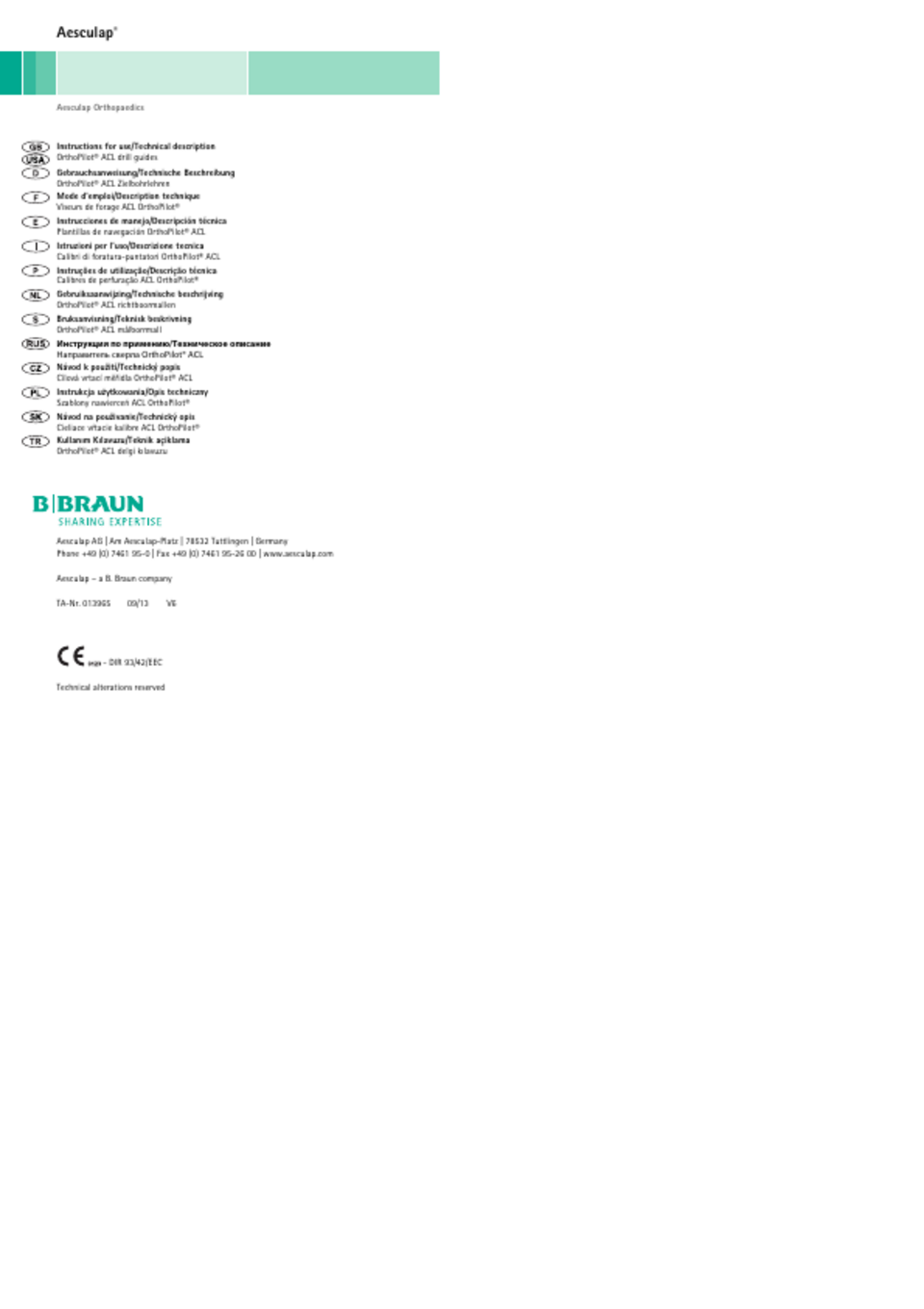 OrthoPilot ACL drill guides PDF download