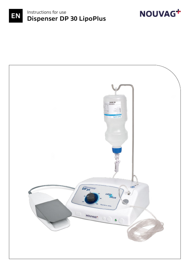 Dispenser DP 30 LipoPlus Instructions for Use PDF download
