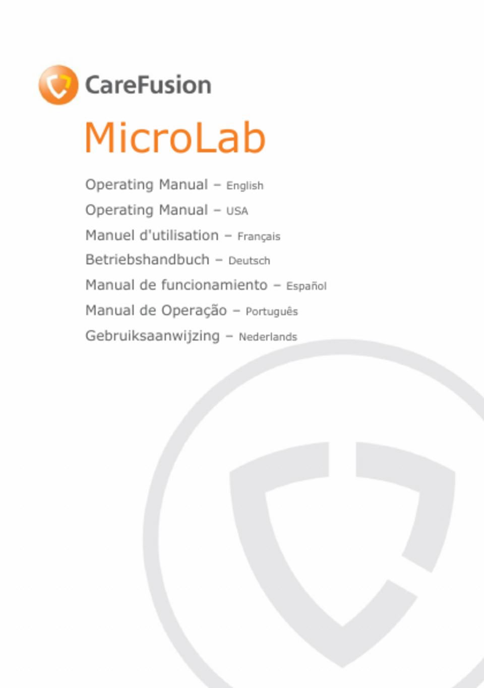 MicroLab Operating Manual Issue 1.0 Oct 2012 PDF download