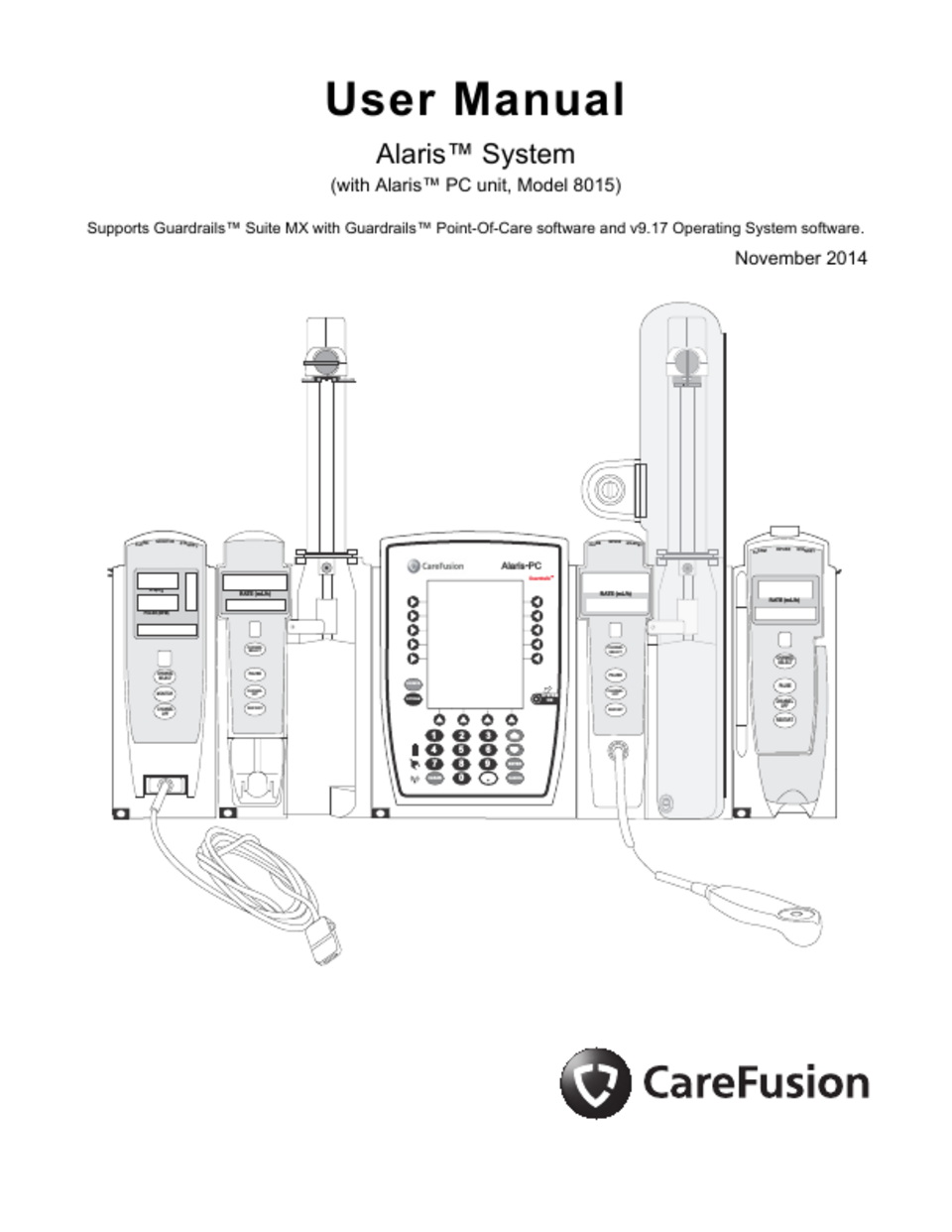 Alaris System Model 8015 with Alaris PC Unit User Manual Nov 2014 PDF ...