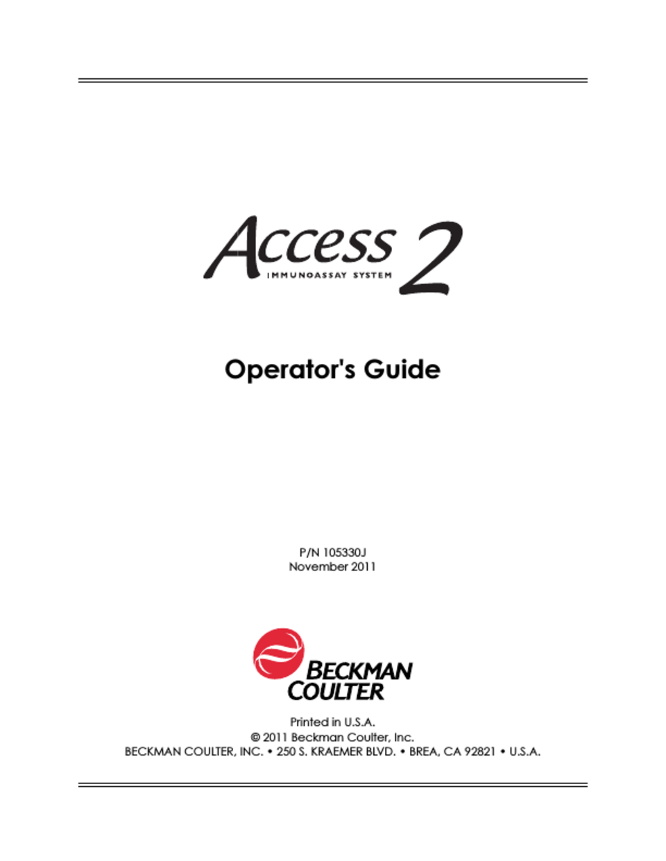 Access 2 Operators Guide Nov 2011 PDF download