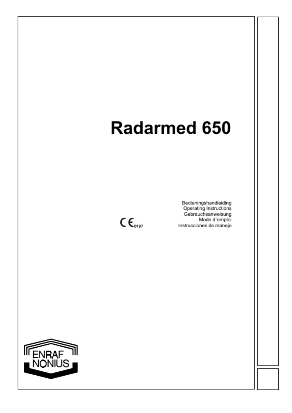 Radarmed 650 Microwave Therapy Operating Instructions July 2007 PDF ...